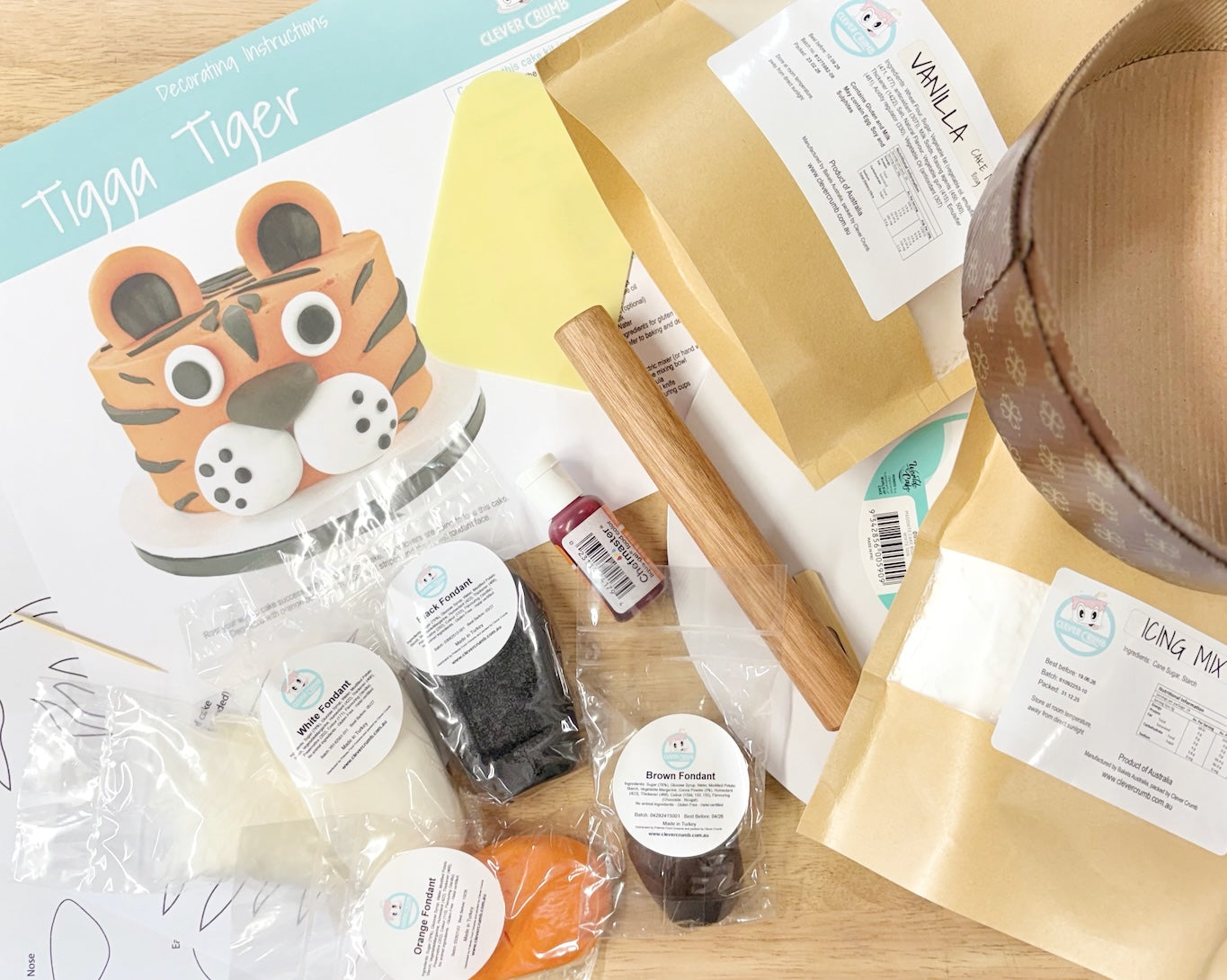 Tigga Tiger DIY Cake Kit - Roar Your Way To Cake Success – Clever Crumb